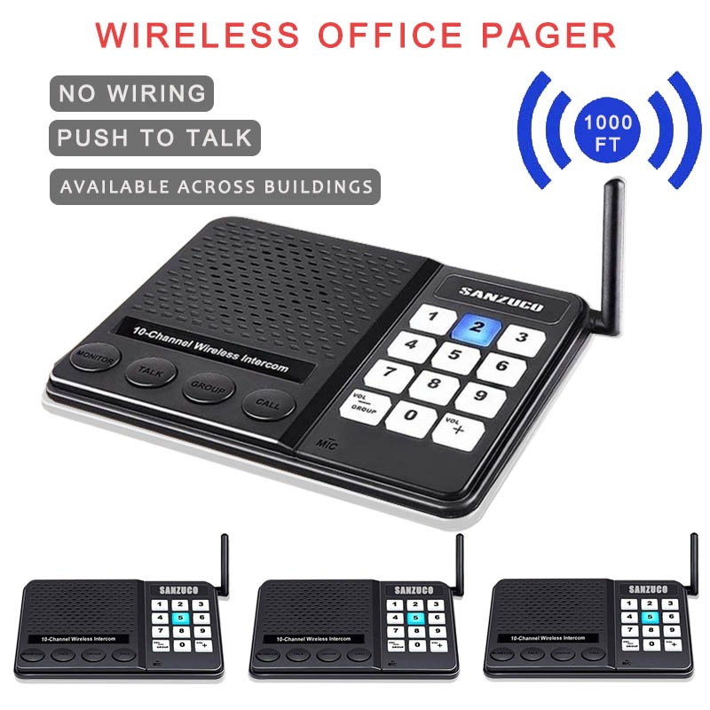 Intercoms Wireless for Home,1/2 Mile Wireless Intercom System for ...