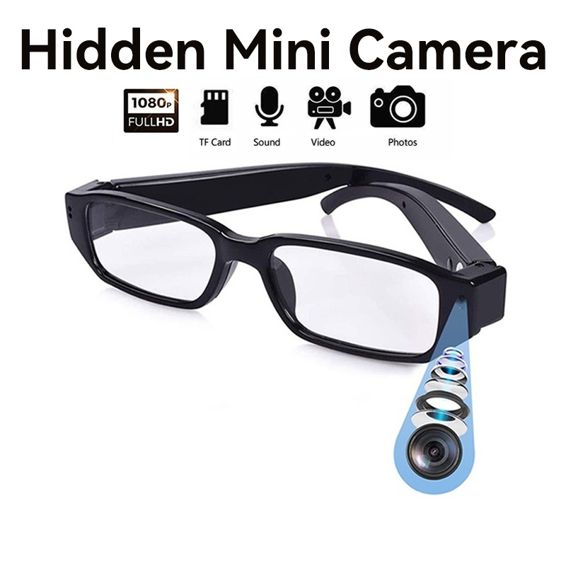 [COD & Ready Stock] Glasses Camera Built in Battery Hidden Mini Camera ...