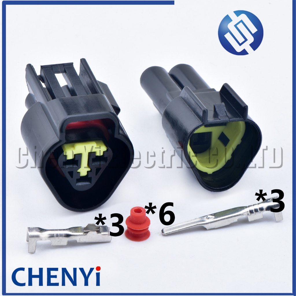 3 Pin Instrument connector Throttle Turn Grip Plug FW-C-3M-B FW-C-3F-B ...