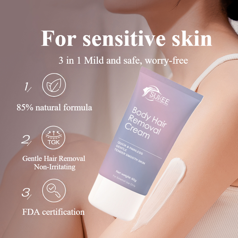 Sukee Hair Removal Cream 60g with Anty-allergy Soothing Spray 20ml Body ...