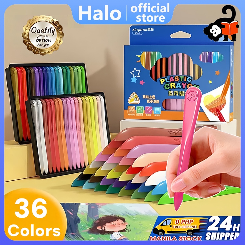 Plastic Crayons set for kid School supplies Art Painting Pens ...