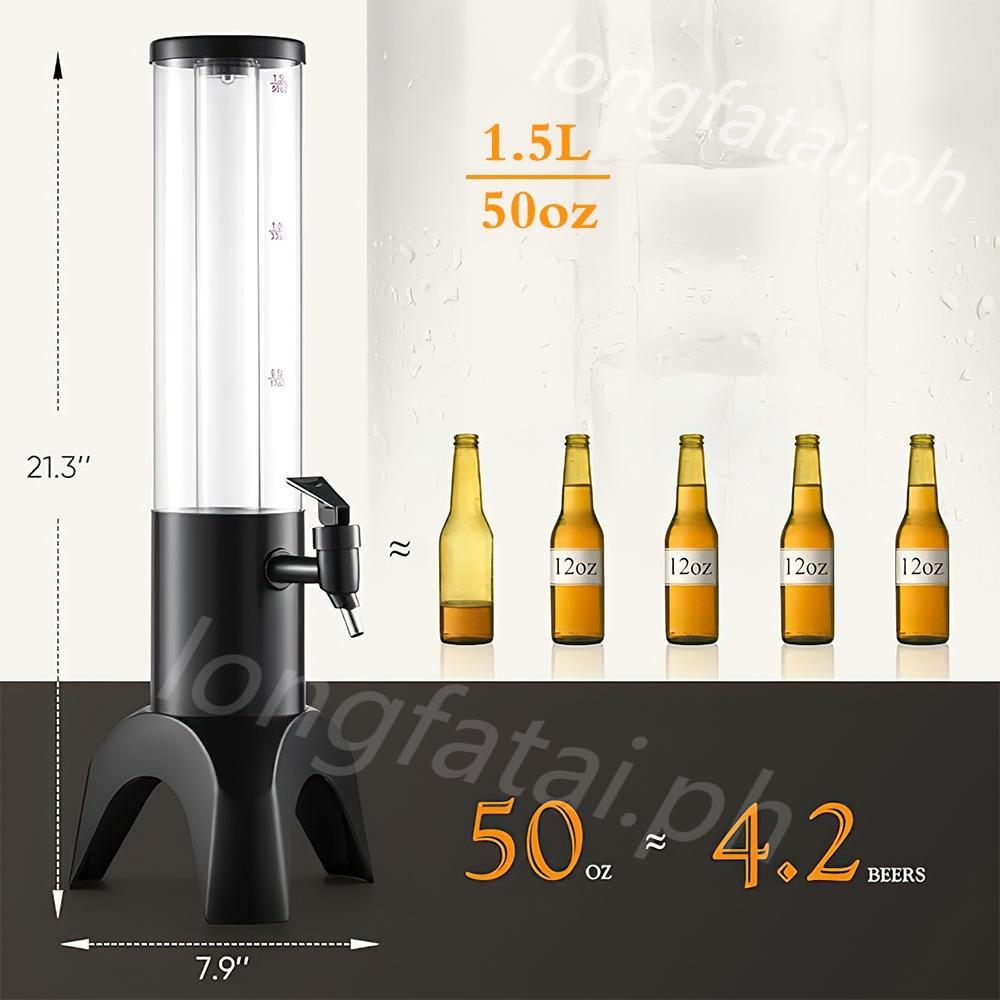 3.0L/1.5L Beer Tower Dispenser With LED Light/Tower Beer High Quality ...