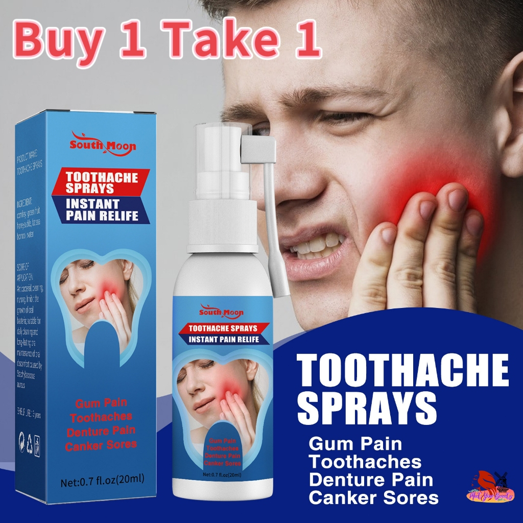 Toothache Spray Instant Pain Relief Spray 100% Effective Oral Spray For ...