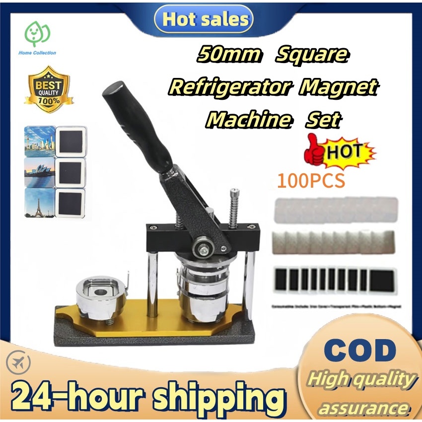 50*50mm square fridge magnet making kit square fridge sticker machine ...