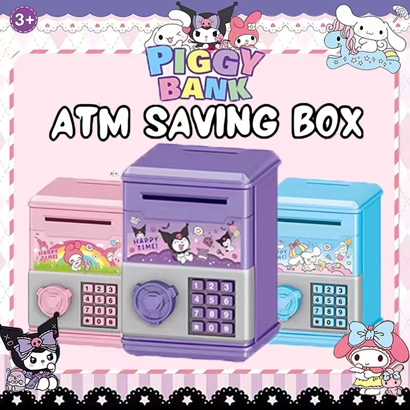Saving machine toys bank toys for kids,Sanrio Kuromi Bank for Kids ...