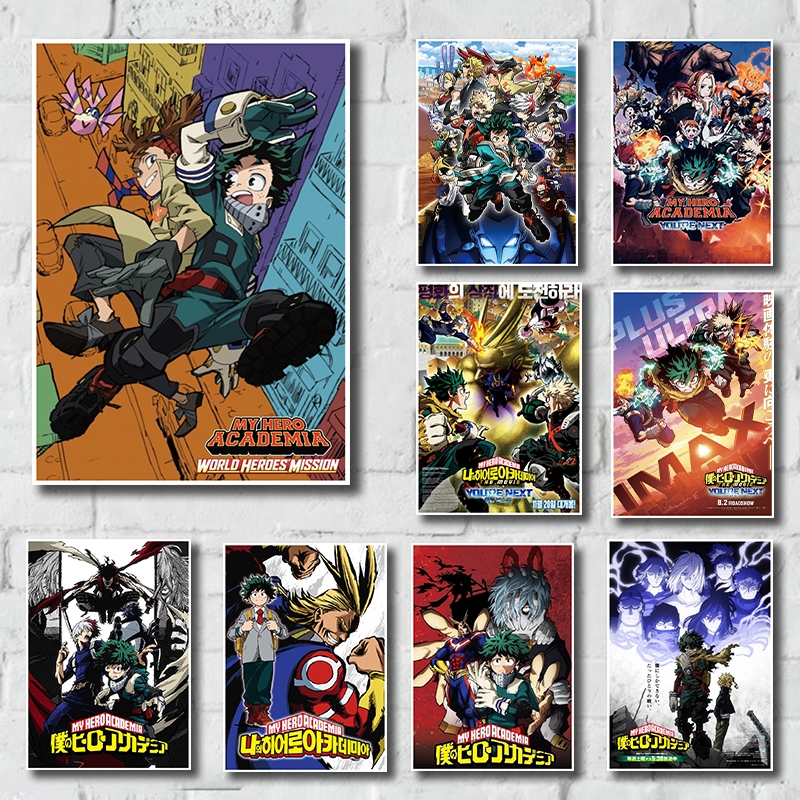Heroic Legacy! My Hero Academia Retro Kraft Paper Poster | Deku's Quirk ...