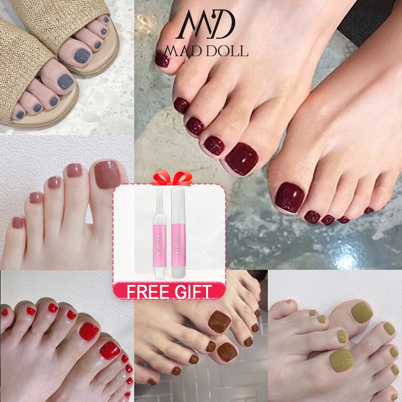 24Pcs/Set toenails Fake Nails Fake Nail Toe Fake Nails Fake Toe Nails ...