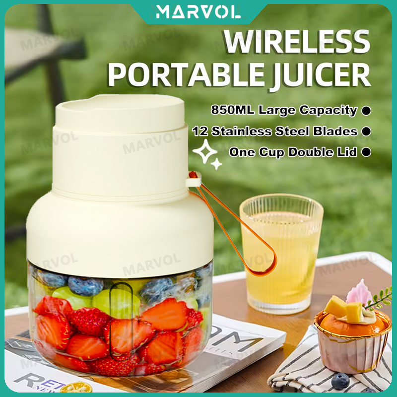 Portable Juicer Blender Tumbler Heavy Duty Digital Electric Juicer ...