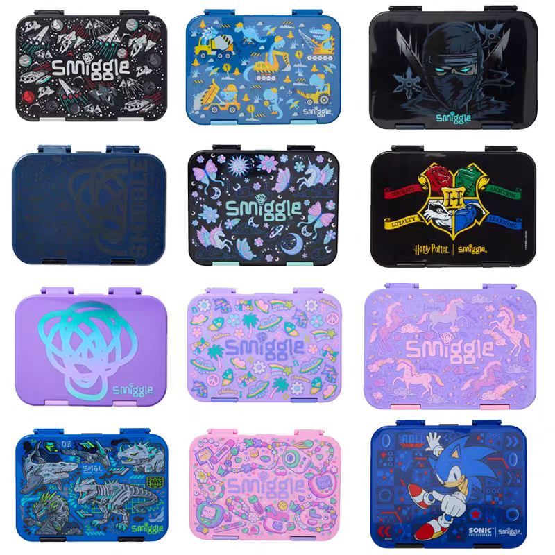 New Smiggle Minecraft Student Happy Bento Lunchbox BPA Free Tritan ...