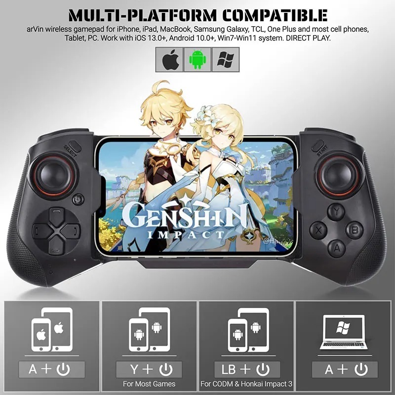 Mocute 060 Wireless Gamepad For Ios Android Pubg Joystick Mobile Bluetooth Gaming Controller