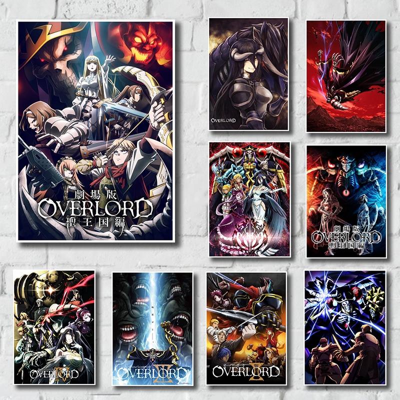 Retro Kraft Paper Poster of OVERLORD | Grand Portrait of Nazarick's ...