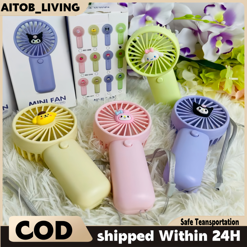 Original Cartoon Portable Fan Handheld Small Fan Cute Mini Kuromi ...