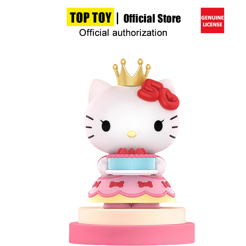 TOPTOY POPMART Sanrio Family Hello Kitty 50th Anniversary Series Blind Box Toy Gifts | Shopee ...