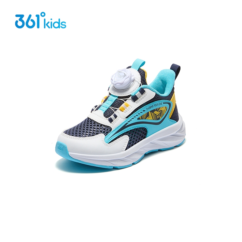 361 Degrees Kids Running Shoes Girls Mesh Breathable Anti-Slip Fashionable School Sports Wear ...