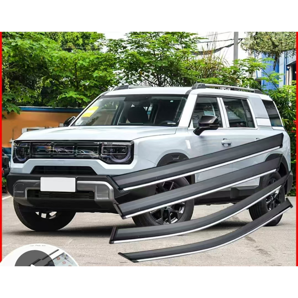 Rain visor set(4pcs) for BAIC BJ30 car use | Shopee Philippines