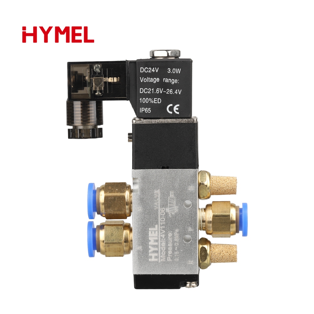 4V110-06 1/8 Inch Pneumatic Solenoid Valve 5 Way Port 2 Position Gas Air Electric Magnetic ...