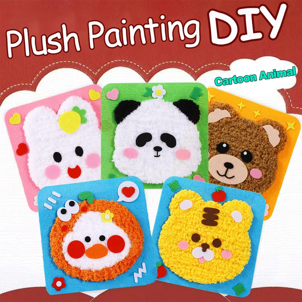 20*20 Cartoon Painting Set Kid's hand-sewing DIY toys cartoon ...