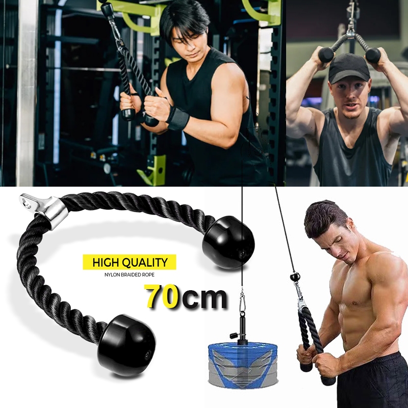 Heavy Duty Tricep Pull Down Rope 70cm Tricep Rope Pull Down Easy to ...