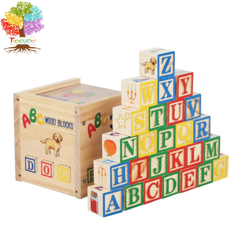 Alphabet and Number Wooden Blocks Educational Toy | Shopee Philippines