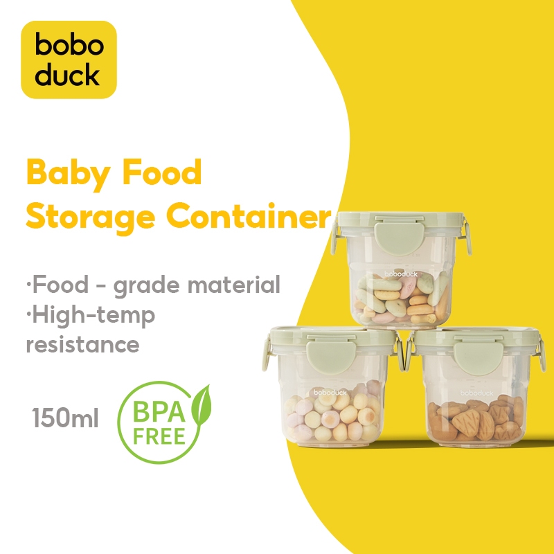 Boboduck Baby Food Freezer Storage Container Box Sealed Storage Cups ...