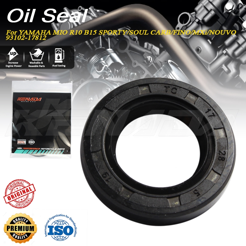 Kenada Racing OIL SEAL PRIMARY DRIVE MIO R10 B15 SPORTY/SOUL CARB/FINO/MXi/NOUVO 93102-17812 ...