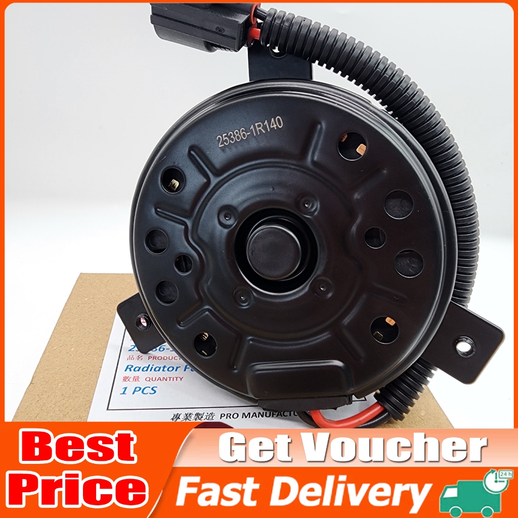 Hyundai Accent / Kia Rio Fan Motor Radiator / Condenser 2011-2018 25386 ...