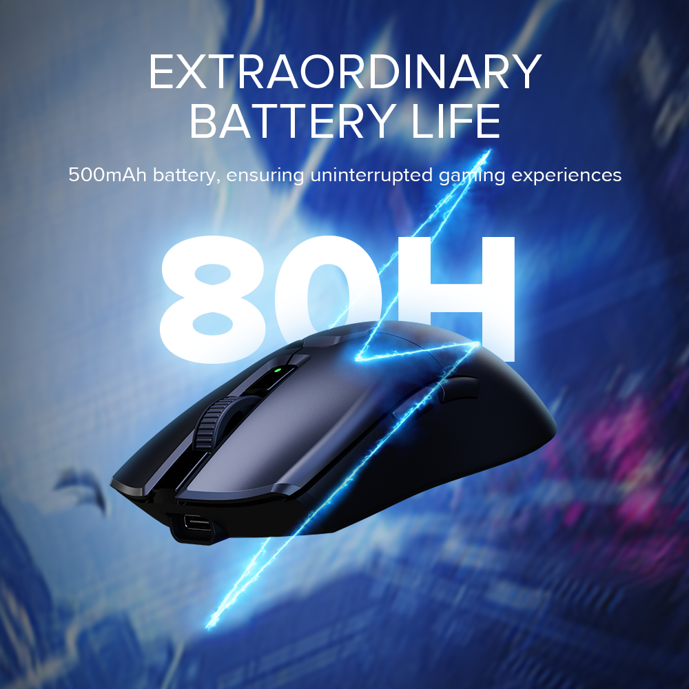 Delux M800 PRO PAW3395 Gaming Mouse DPI MAX 26000 Wired 2.4G Bluetooth Wireless Rechargeable ...