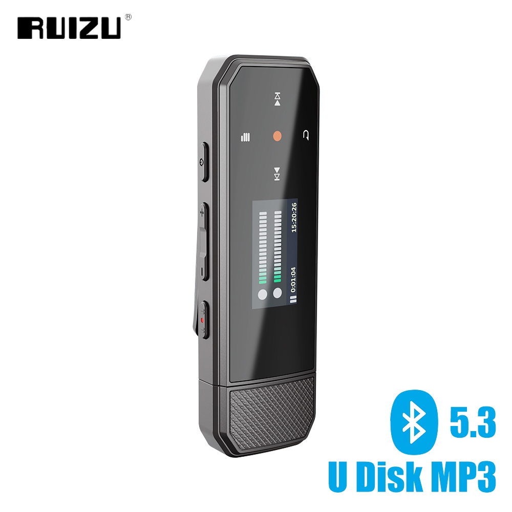 RUIZU X80 Music Player 64G U Disk HiFi Lossless Bluetooth MP3 With Clip ...