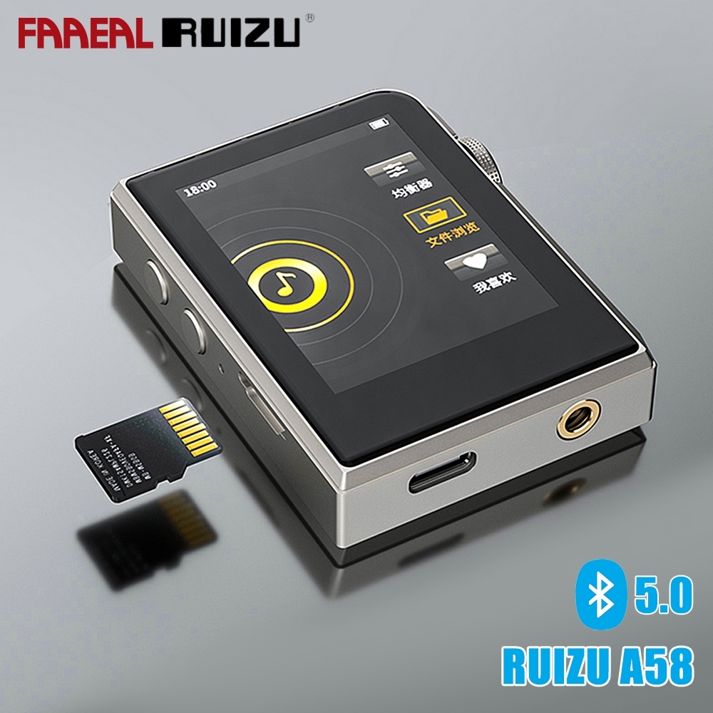 FAAEAL RUIZU A58 Bluetooth Music Player With Built-in 16G Memory ...