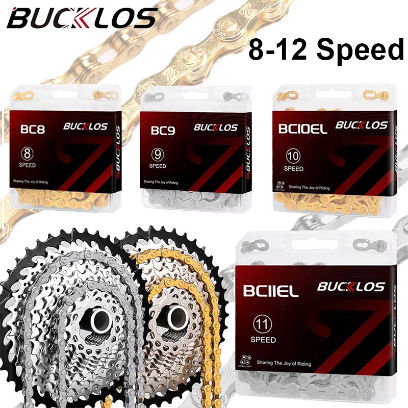BUCKLOS Bike Chain X11 Mtb Chain 10 Speed MTB Chain X10 Bike Chain 8/9/10/11/12 Speed | Shopee ...