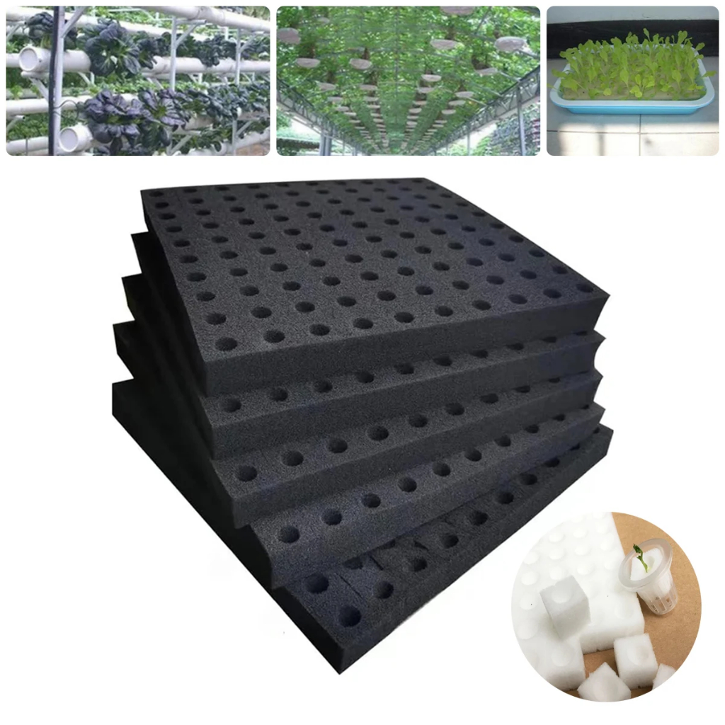 1 Sheet/100Pcs/80Pcs Soilless Planting Sponge Blocks Hydroponic PU ...