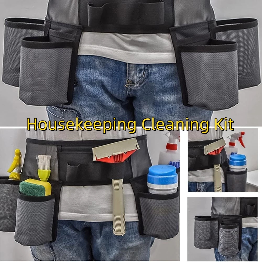 【COD】Janitorial Belt Bag Car Cleaning Waist Bag Utility Housekeeping ...