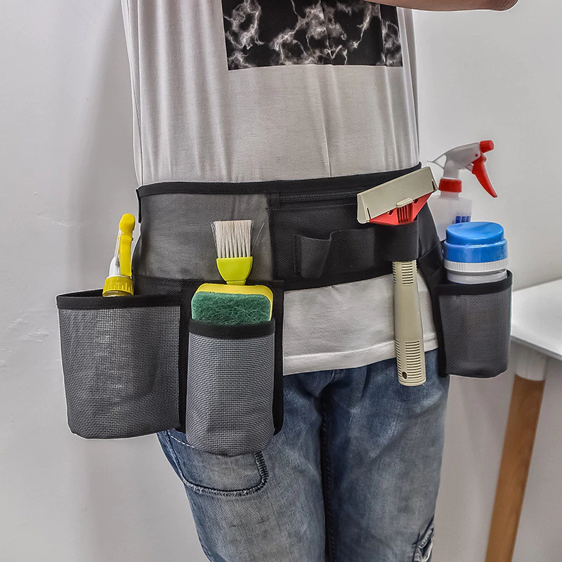 【24H SHIP】Adjustable Gardening Tool Waist Bag Cleaning Supplies Waist ...