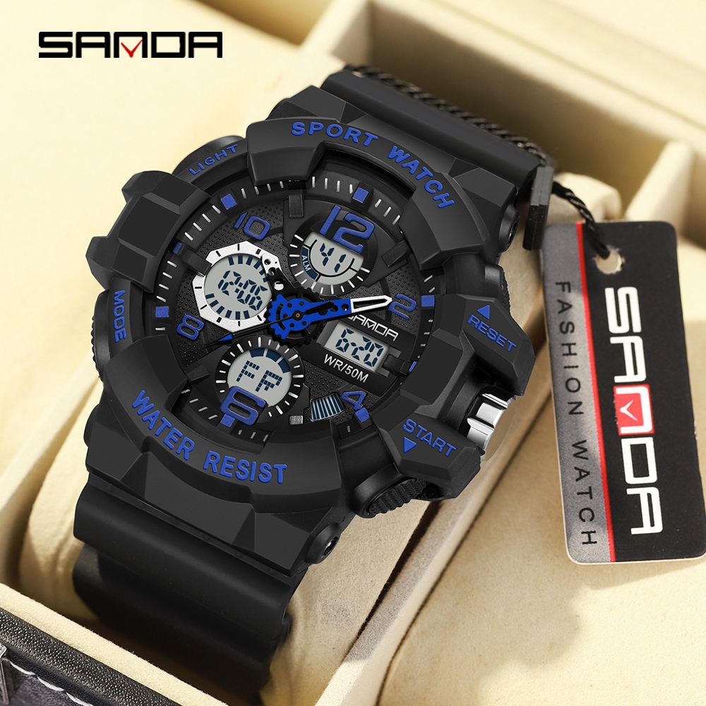 SANDA Brand 3168 G- Style Military Watch Men Digital Shock Sports ...
