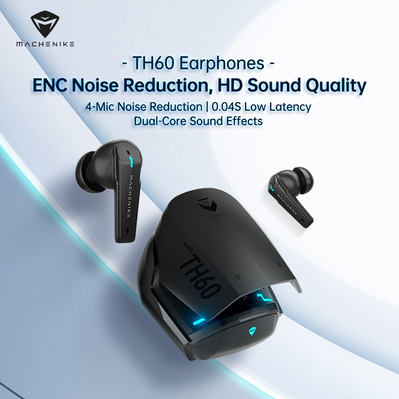 Machenike TH60 Bluetooth 5.4 Wireless Earphones TWS In-Ear Earbuds 4 ...