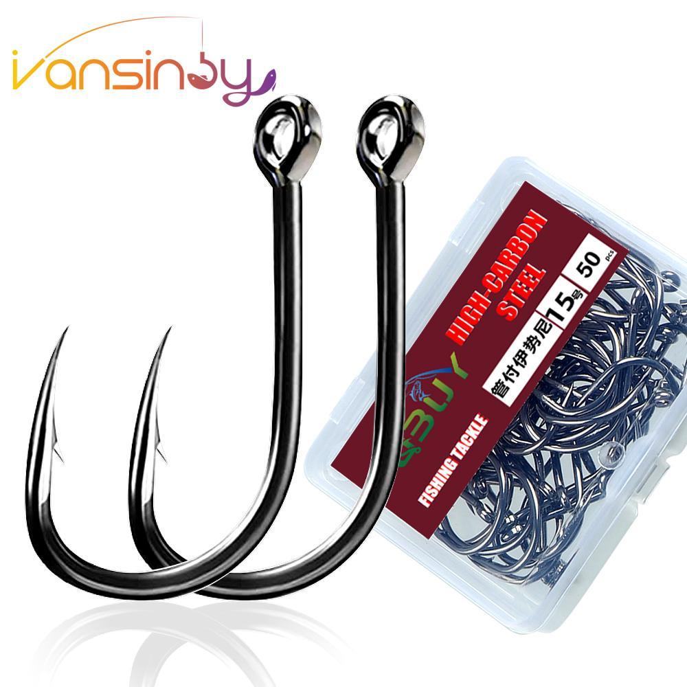 Set Fishing Hook Set Strong Carbon Steel Saltwater Freshwater Sharp ...