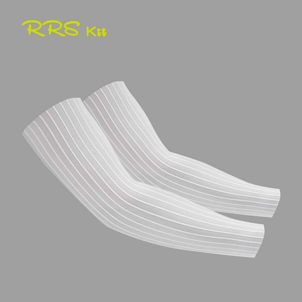 RRSkit Riding Aero Sleeve Summer Sunscreen Sleeve Striped Fabric ...