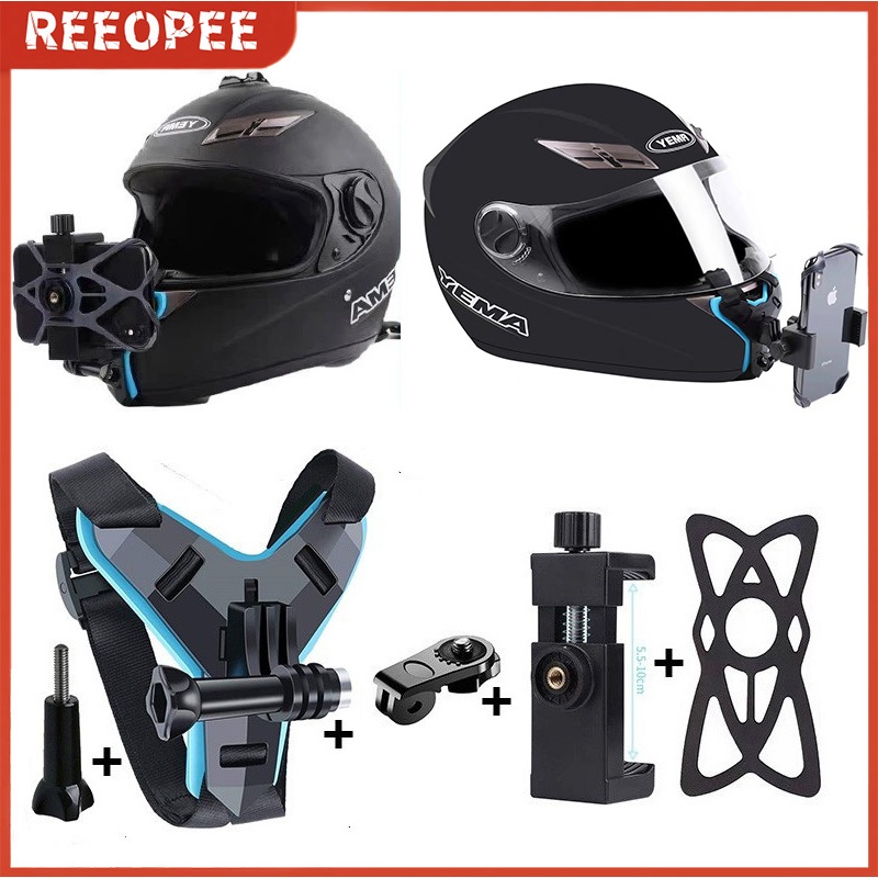 Helmet Phone Holder Gopro Accessories Motorcycle Riding Phone Holder ...