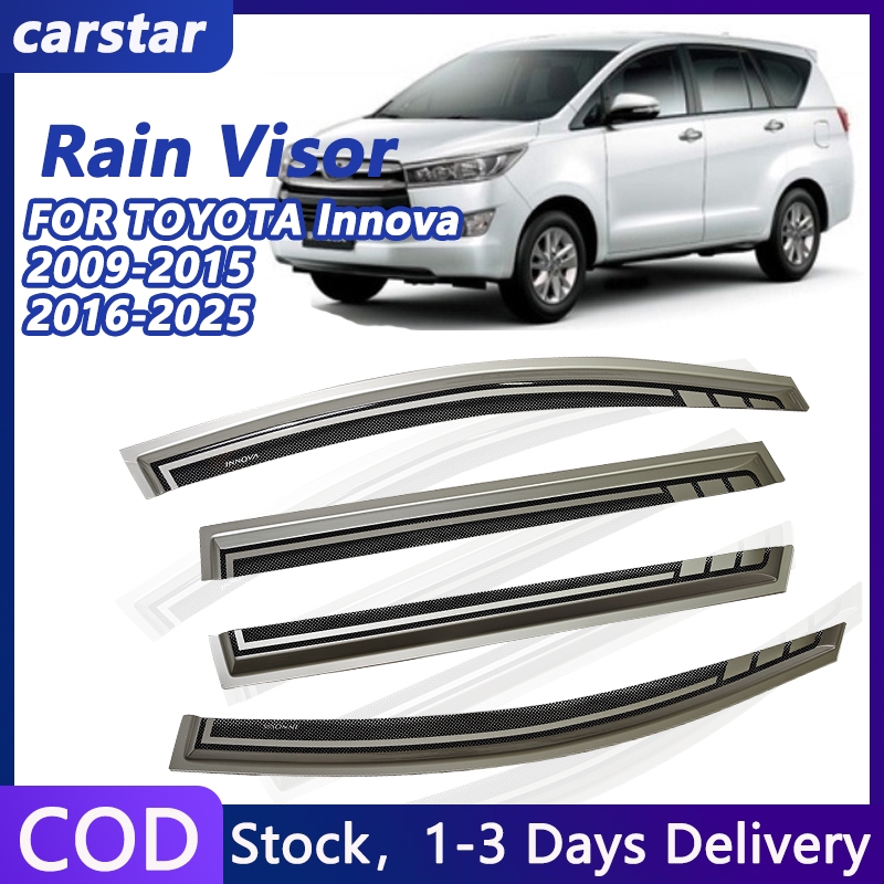 Rain Visor for Toyota Innova 2009-2025 Door Visor Rain Guard Window ...