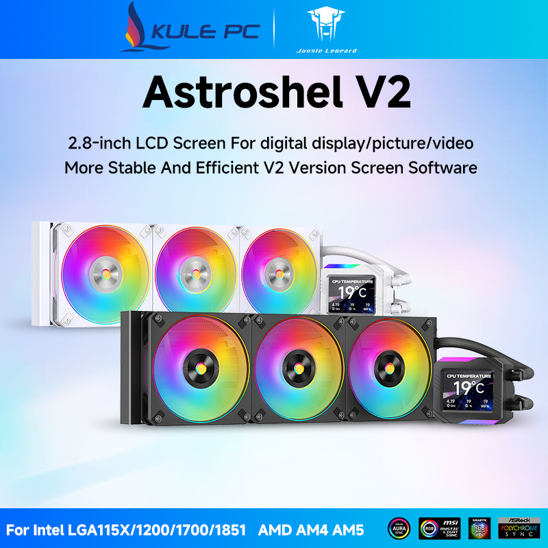 Jungle Leopard Astroshel V2 ARGB CPU Aio Cooler 360mm 240mm Liquid ...