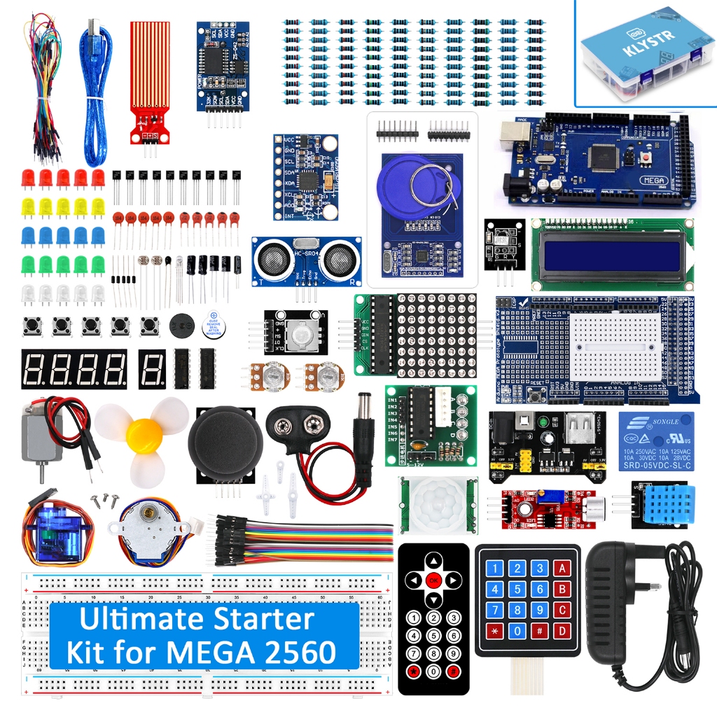 KLYSTR Mega 2560 Project Starter Kit For Mega328 Nano With Tutorial ...