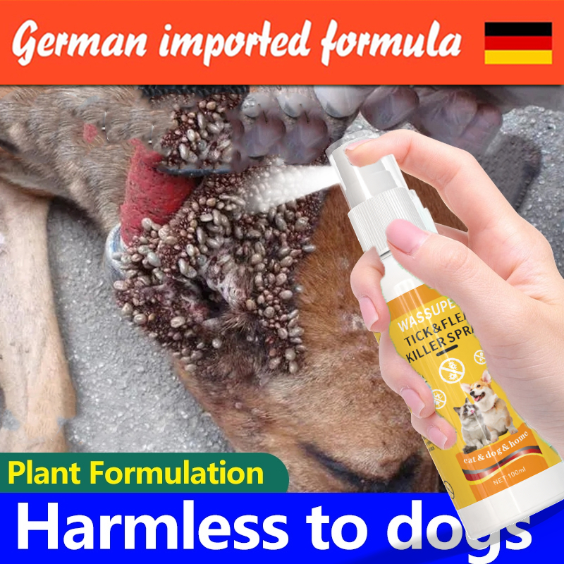 WASSUPET 100ml Tick and Flea Spray for Pet Anti Tick Garapata Dog Spray ...