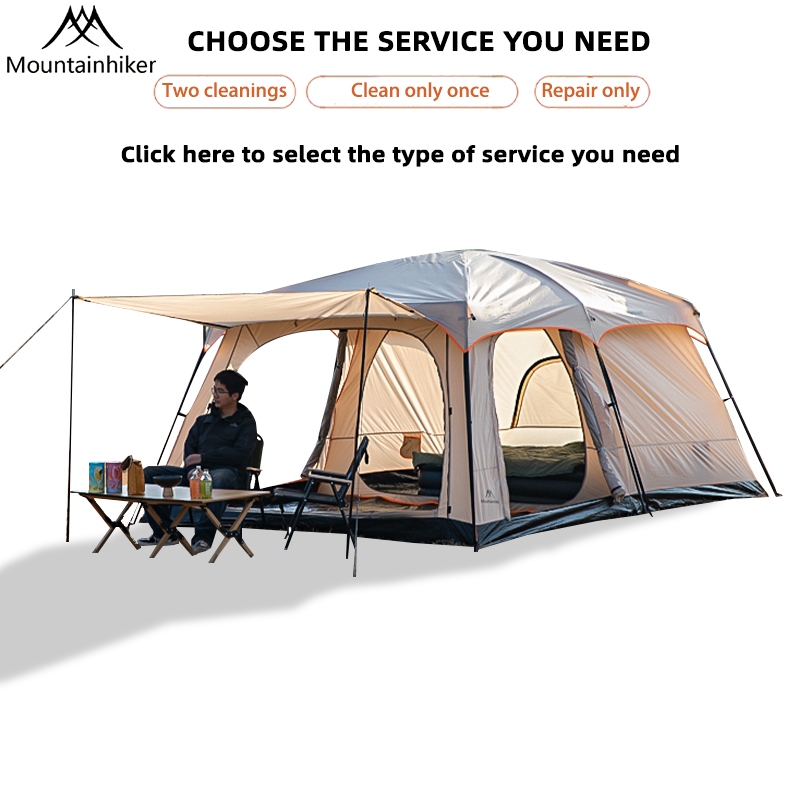 MOUNTAINHIKER Waterproof Family Tents with logo for Outdoor khemah unta ...