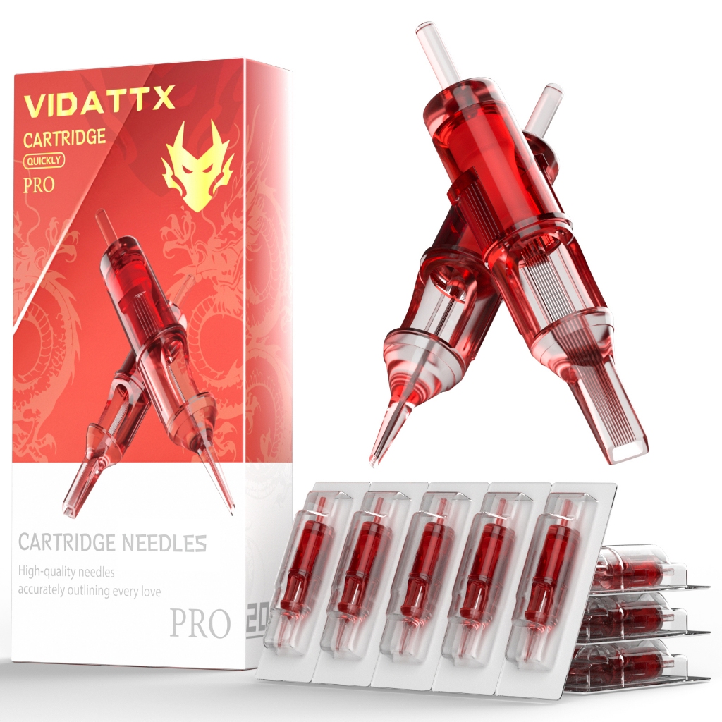 VIDATTX 20Pcs/box Tattoo Needles Cartridge, #12 Standard Assorted ...