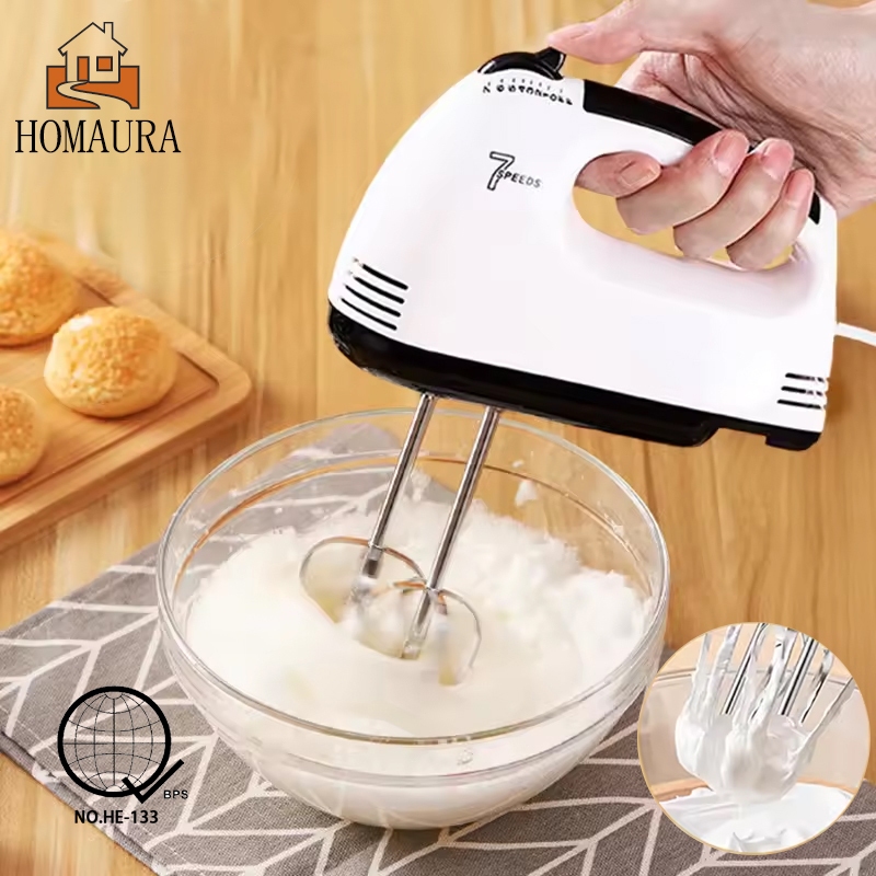 Electric Hand Mixer for Baking Cooking Portable Blender Whisk Dough ...