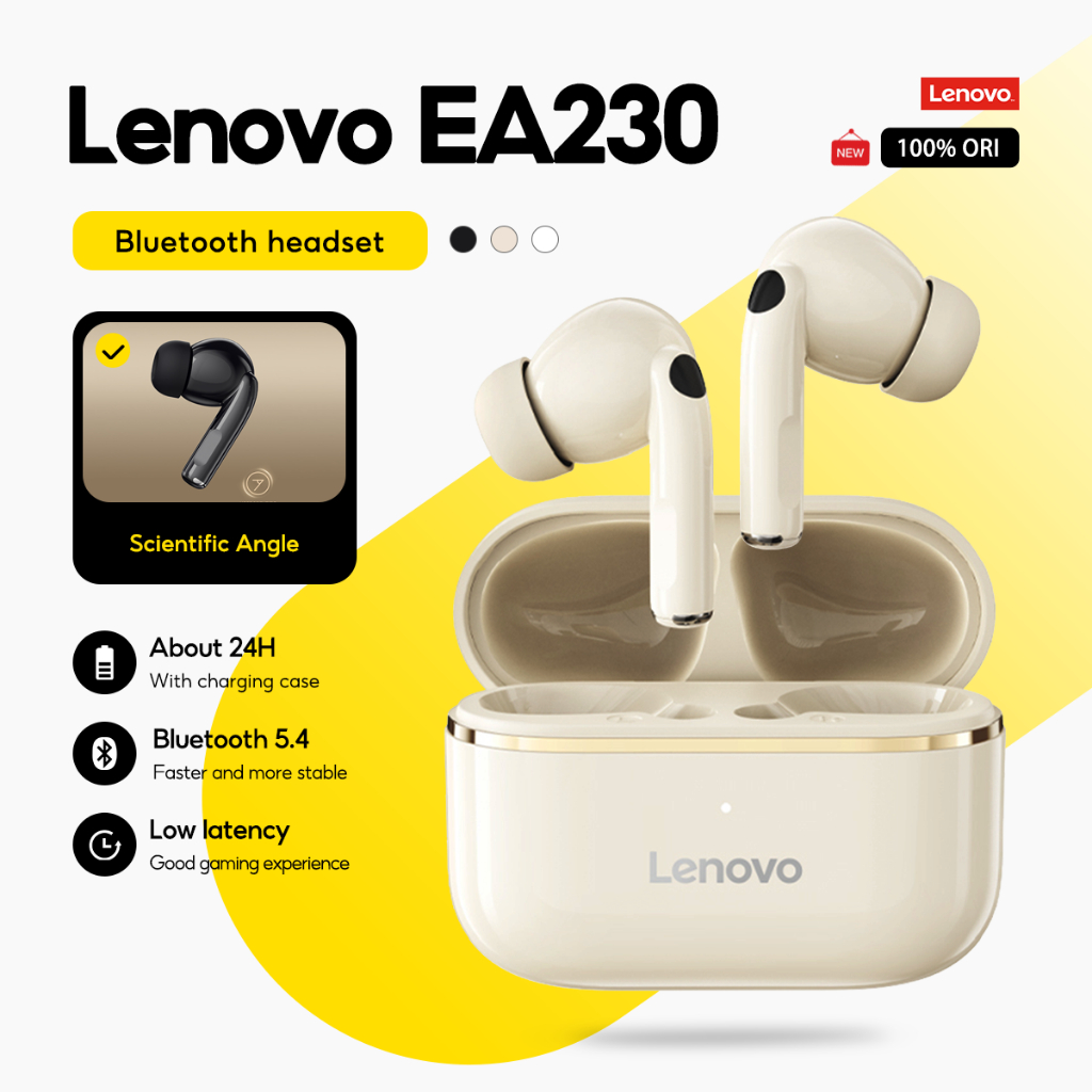 Lenovo Earbuds EA230 True wireless Mini Earphone Bluetooth 5.4 Earbuds ...