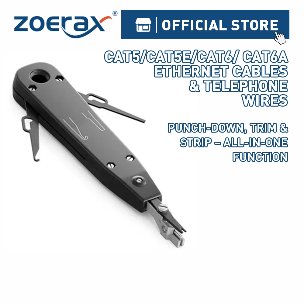 ZoeRax Punch Down Tool, Multifunction Krone Type IDC/Network Wire Cat5 ...