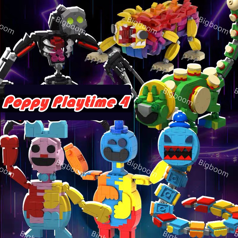 Poppy Playtime: Chapter 4 Doey Building Blocks Nightmare Critters ...