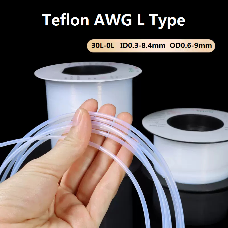 Teflon Tube 150V PTFE Capillary L-type Semi Transparent High-Temperature Resistant PTFE Hose -20 ...