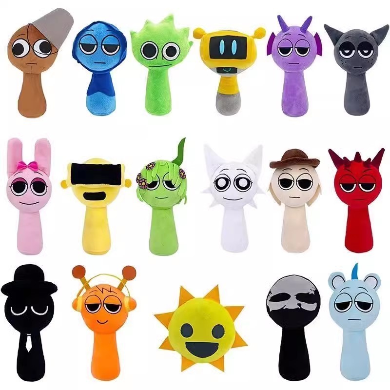 Sprunki Plush Toys Horror Game Sprunki Incredibox Plushie Cartoon Cute ...